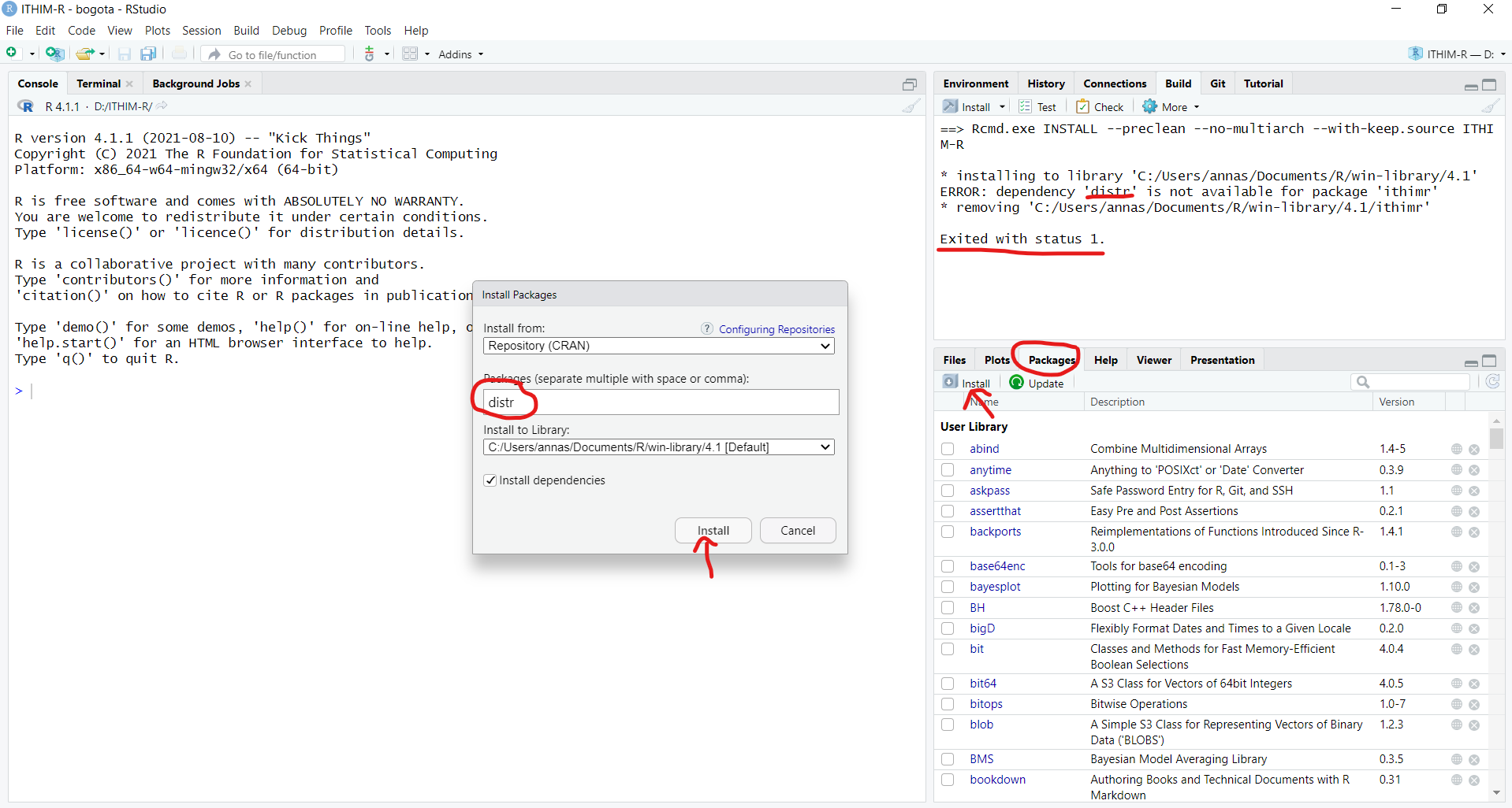 How to run ITHIM • ithimr